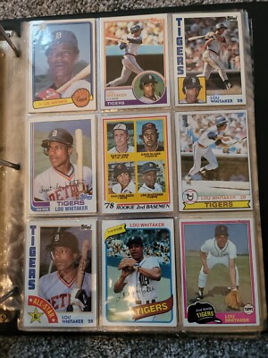 1978 Topps - Rookie 2nd Basemen Lou Whitaker Card Lot | eBay