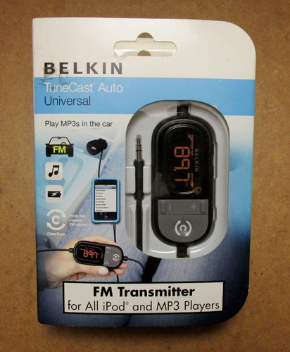 Belkin TuneCast Auto Universal FM Transmitter iPod & MP3 Players F8Z439 ...
