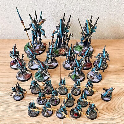 Warhammer 40k Aeldari - Painted Eldar Craftworlds Harlequin Army ...