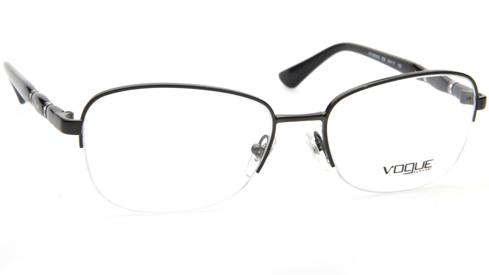NEW Vogue VO 3936-B 938 METALLIZED DARK GRAY EYEGLASSES VO3936B 54-17 ...
