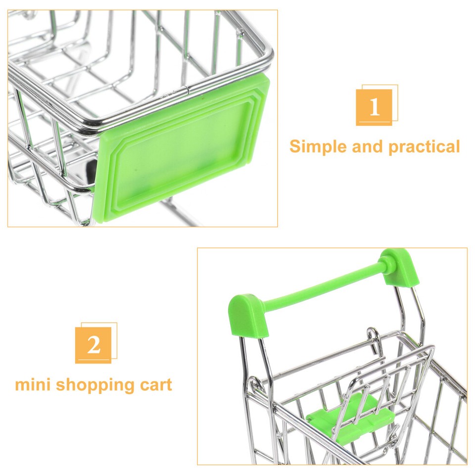 1PC Storage Basket Desktop Organizer Shopping Cart Basket Stuff ...