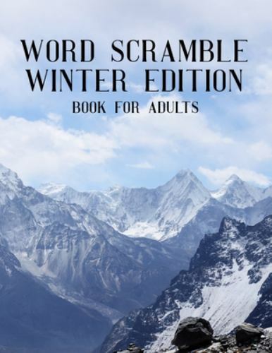 Word Scramble Winter Edition Book for Adults : Large Print Wintertide ...