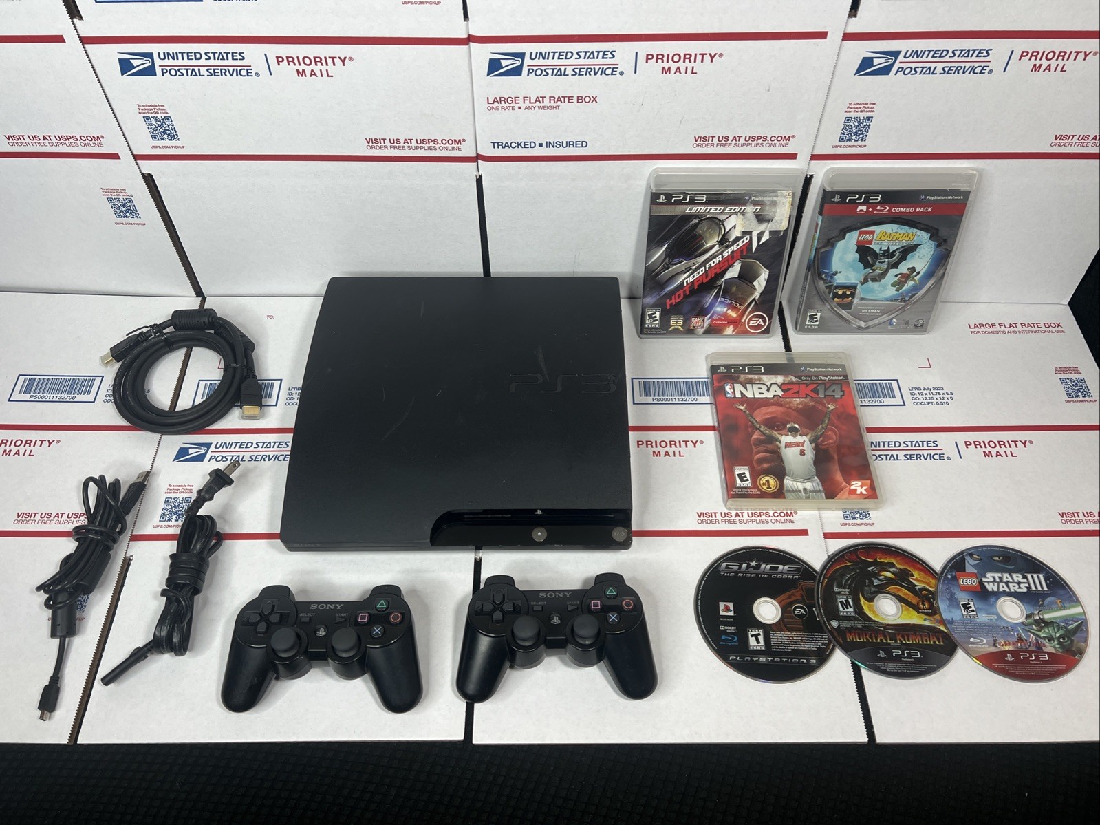 Sony PlayStation 3 PS3 Slim 250GB Console Bundle - SAME DAY SHIP ...