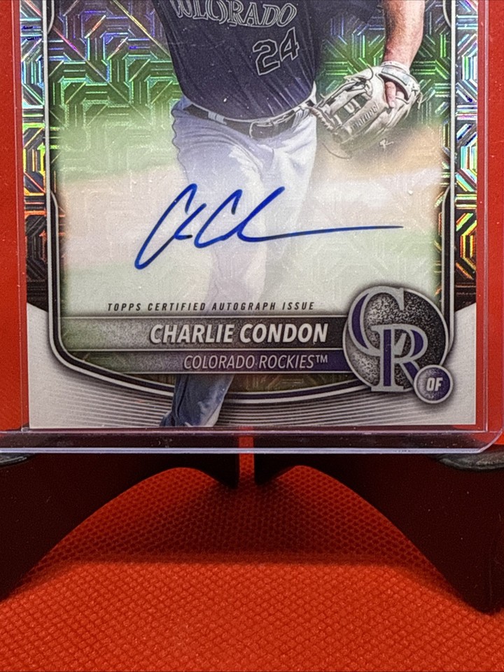 CHARLIE CONDON 2025 Bowman Chrome MOJO REFRACTOR AUTO Rockies | eBay