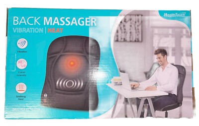 Back Vibrating Massager with Heat Health Touch Home Office Travel Auto ...