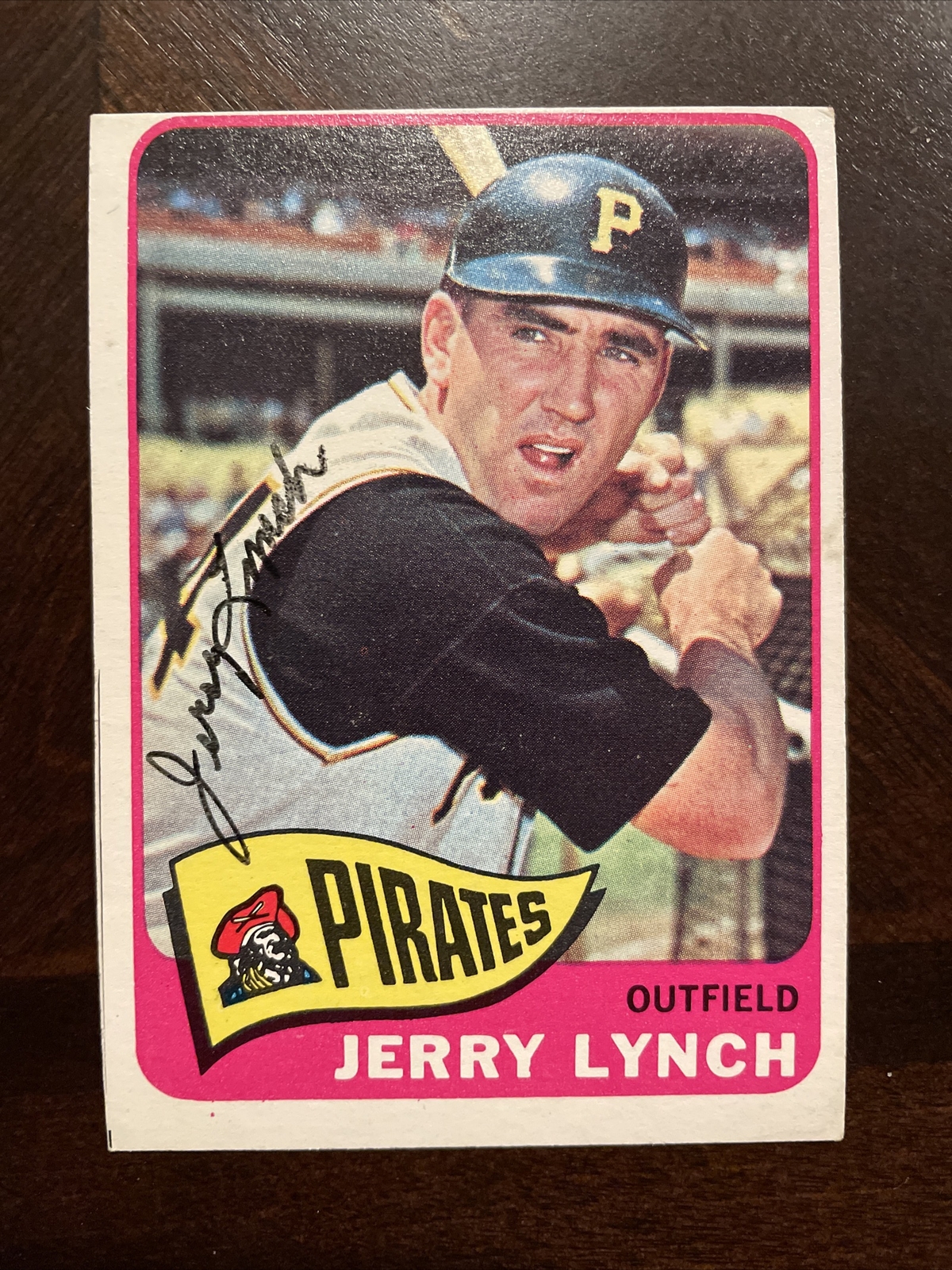 JERRY LYNCH 1965 TOPPS AUTOGRAPHED SIGNED AUTO BASEBALL CARD 291 ...