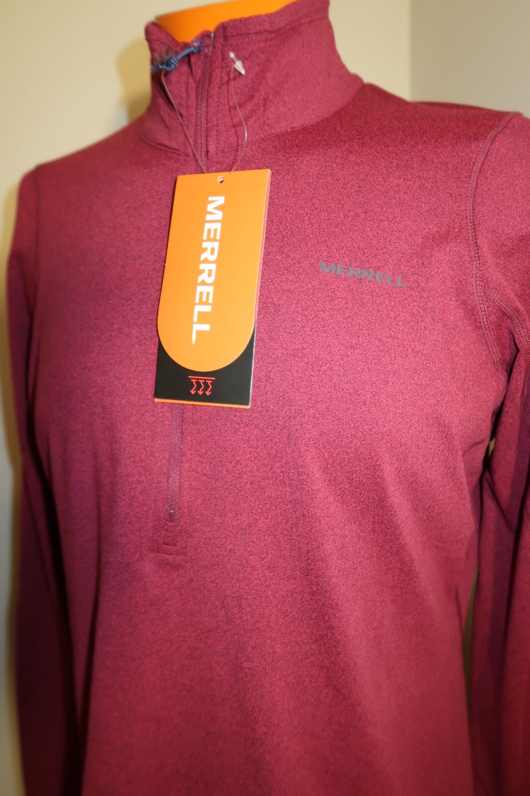 C2 NWT Merrell Small BetaTherm 1/4 Zip Mid-Layer Pullover Womens size ...