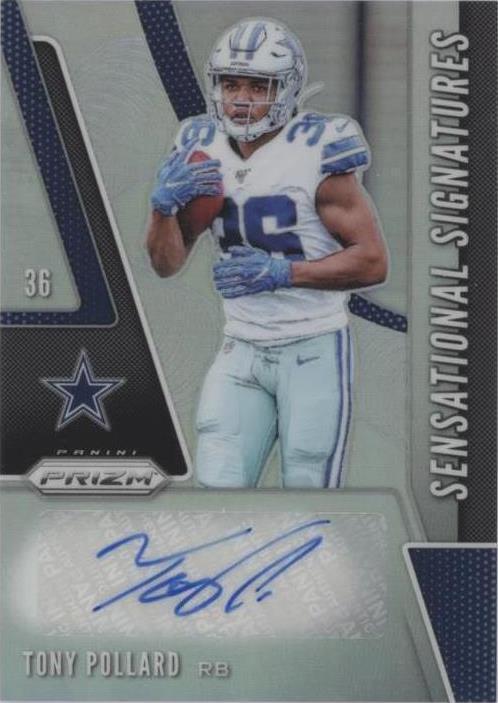 2019 Panini Prizm - Sensational Signatures Tony Pollard #SE-TOP (AU, RC ...