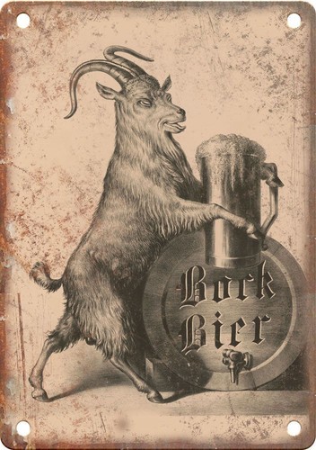 Vintage Bock Beer Vintage Ad Reproduction Metal Sign E443 | eBay