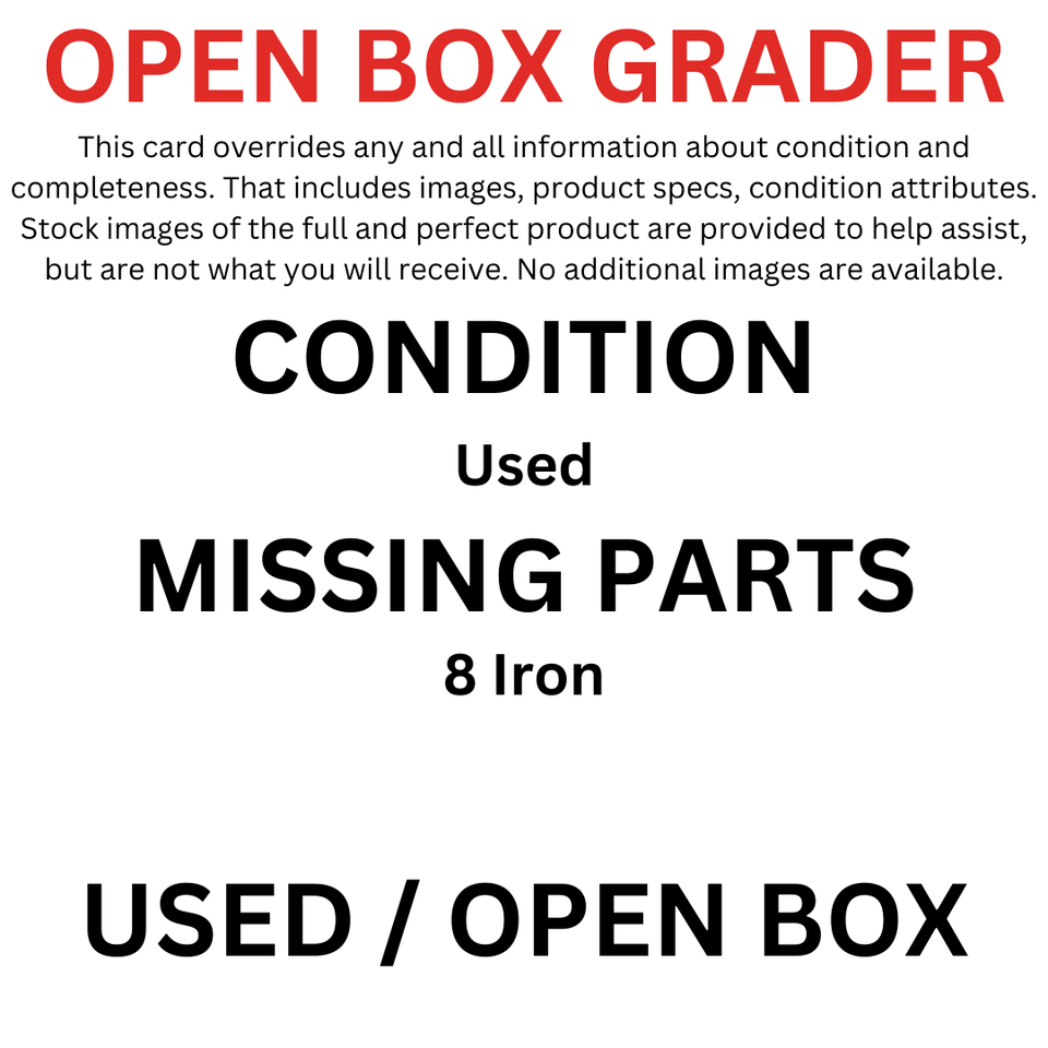 Defect Forgan F35 Full Hybrid Iron Set, Graphite Senior, Missing #8R | eBay