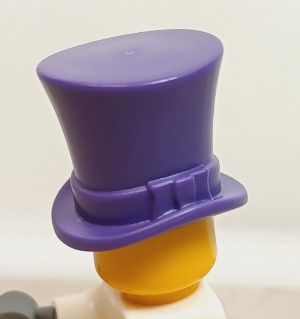 New LEGO Top Hat BIG TALL Deep Dark Purple Groom Fun Wedding Prom Fancy ...