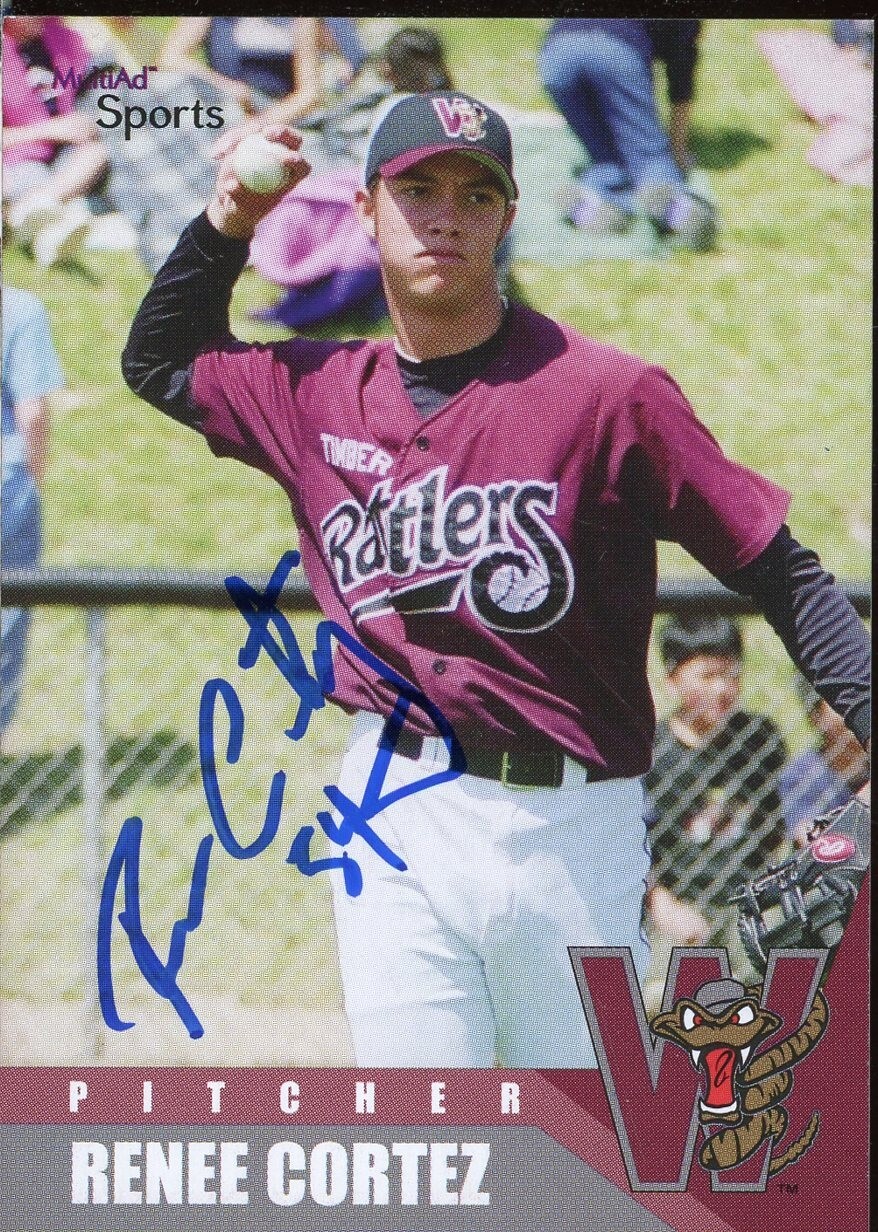 2002 Wisconsin Timber Rattlers RENEE CORTEZ Signed Card autograph AUTO ...