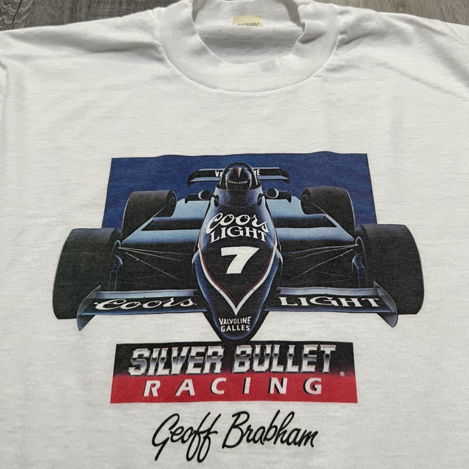 VTG Geoff Brabham 80s Coors Light Silver Bullet Indy Car Long Sleeve ...