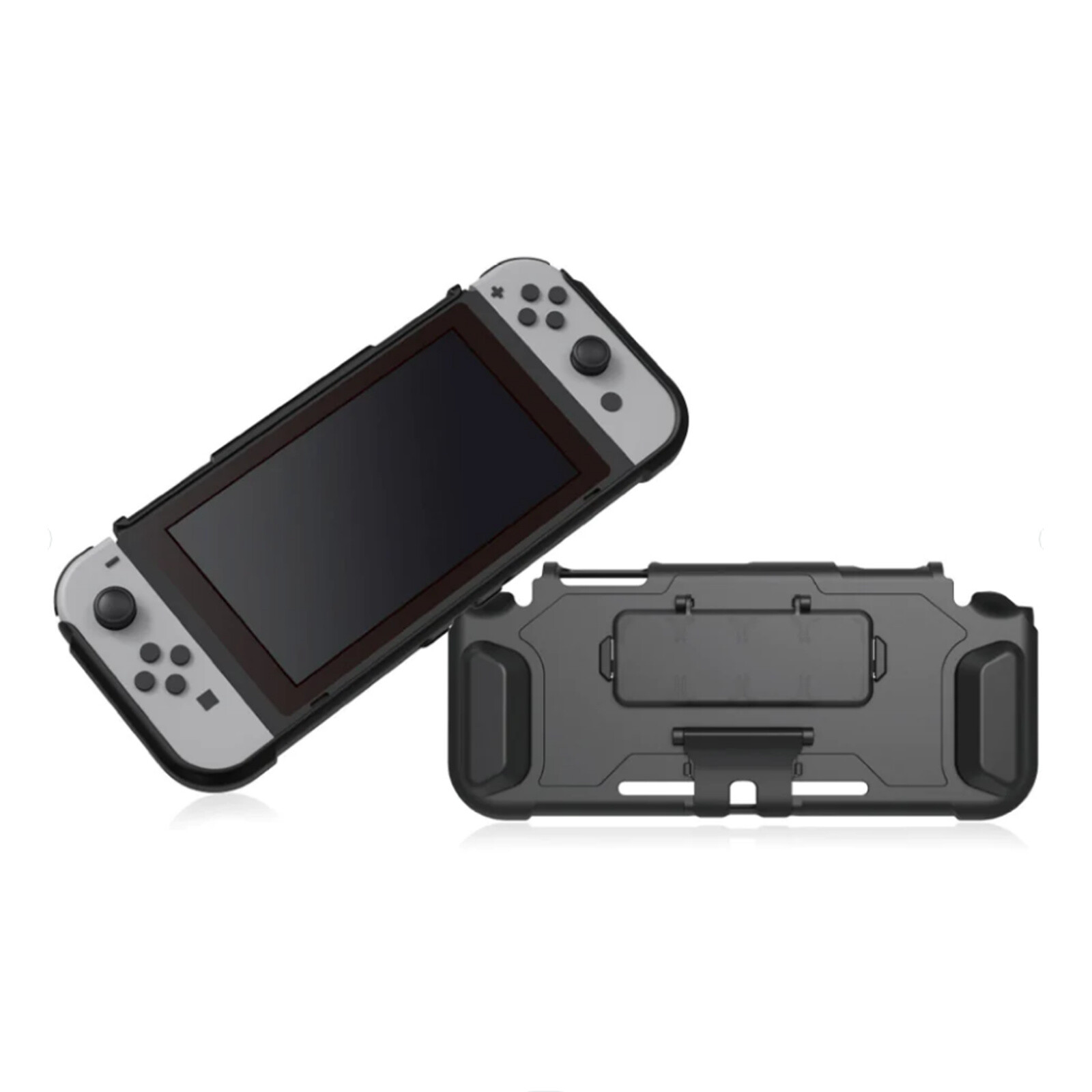 DOBE Nintendo Switch Soft Silicone Case Protective with Stand -Black ...