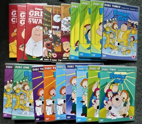 Lot of 19 Family Guy Animation Episode DVDs - Not Complete Set - Mostly ...