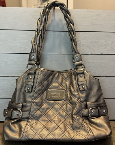 Relic Brand Collection Metallic Bronze Shoulder Bag Purse Twisted Strap ...