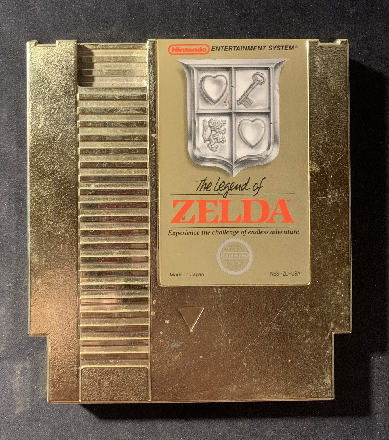 Nintendo NES, 1987 The Legend of Zelda Gold Cartridge Only 45496630324 ...