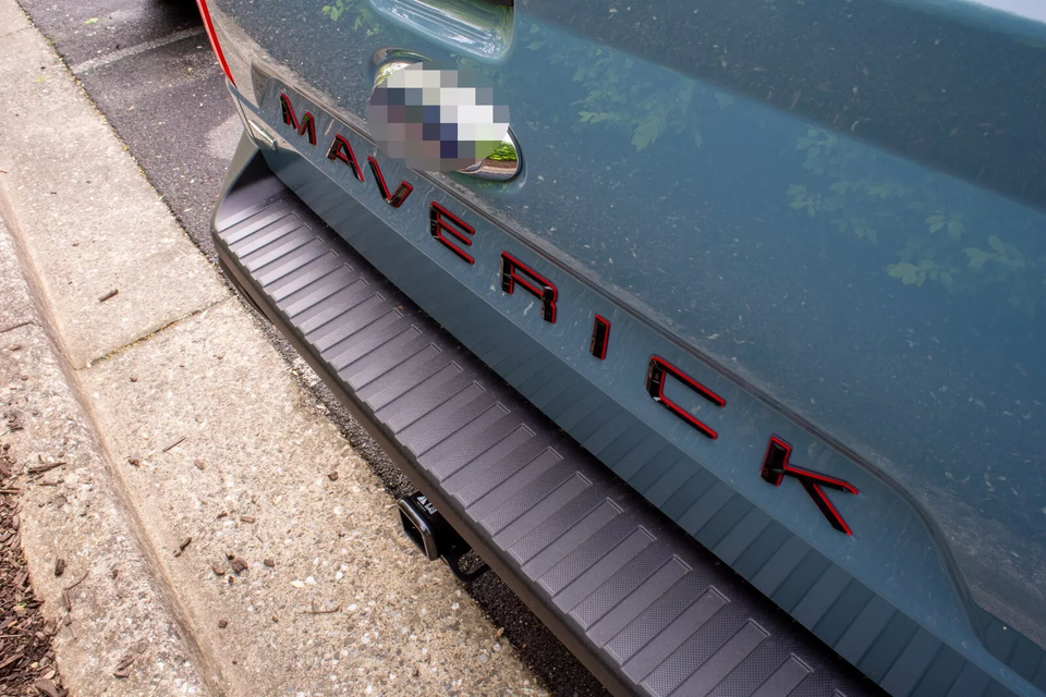 Black Red Tailgate Insert Letters Badge For MAVERICK Emblem 2022-2024 ...