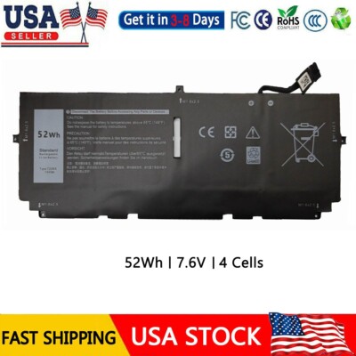722KK Battery For Dell XPS 13 9300 2020 i5 FHD XPS 13 9310 2XXFW FP86V ...