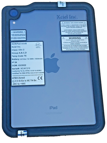 New! Intrinsically safe iPad Mini 6th 64GB Class 1 Div 2 Group A,B,C,D ...