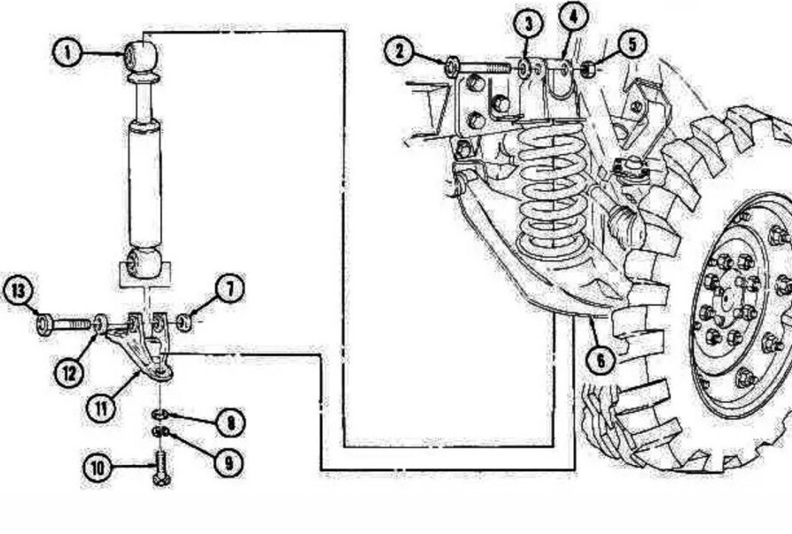 2 each - SHOCK, REAR ; fits H1 Hummer HUMVEE; 12340072 2510-01-251-5316 ...