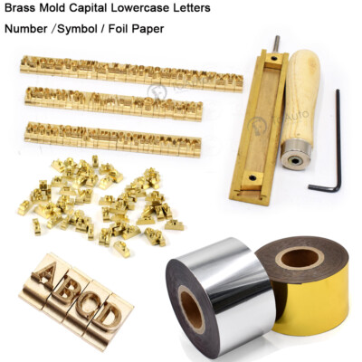 Brass Flexible Mold Capital Lowercase Letters Number T-Slot for ...