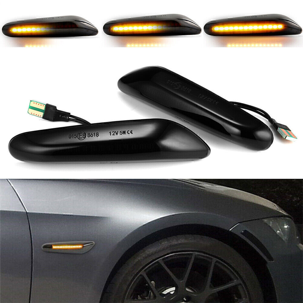 2X Dynamic LED Side Indicator light Turn Signal For BMW E90 E91 E92 E60 E87 E82 | eBay