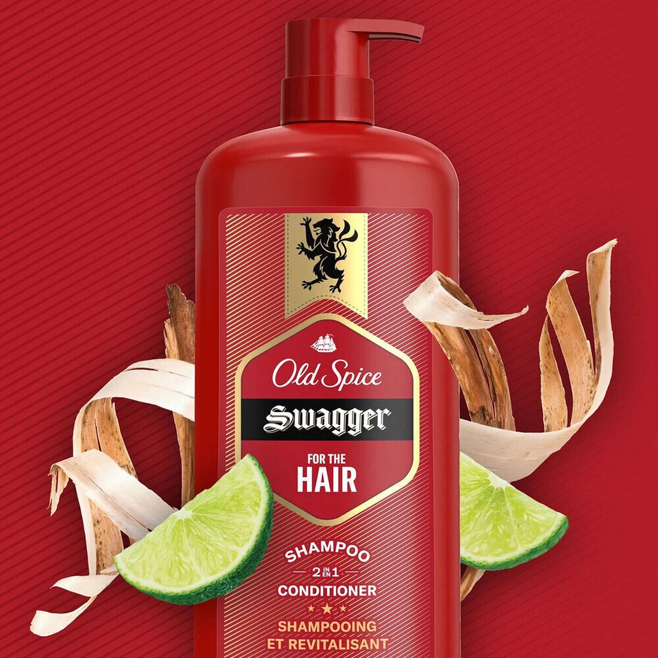 Old Spice Swagger 2-in-1 Shampoo and Conditioner for Men (39.9 fl. oz ...