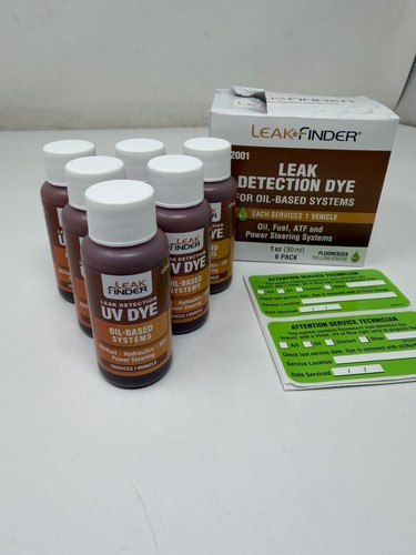 LEAKFINDER LF2001 1oz Automotive Oil-Based Fluid Leak Detection Dye ...