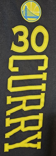 Golden State Warriors #30 Curry Black/yellow Logo Long Sleeve T Shirt ...