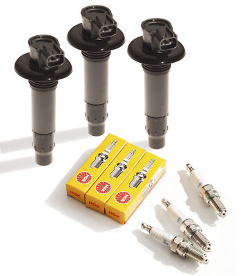 3 Pack Sea Doo 4 Tec Ignition Coil & NGK Plugs GTX RXPX RXTX SC 215 255 ...