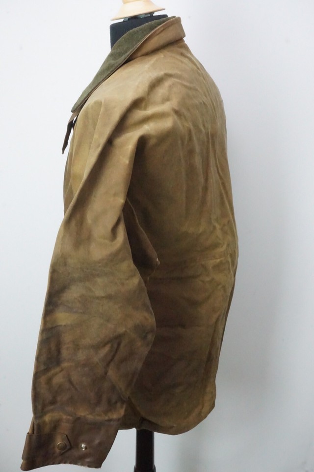 Filson Hunting Coat 662N L Snaps Pockets Wool Collar VINTAGE Tin Cloth ...