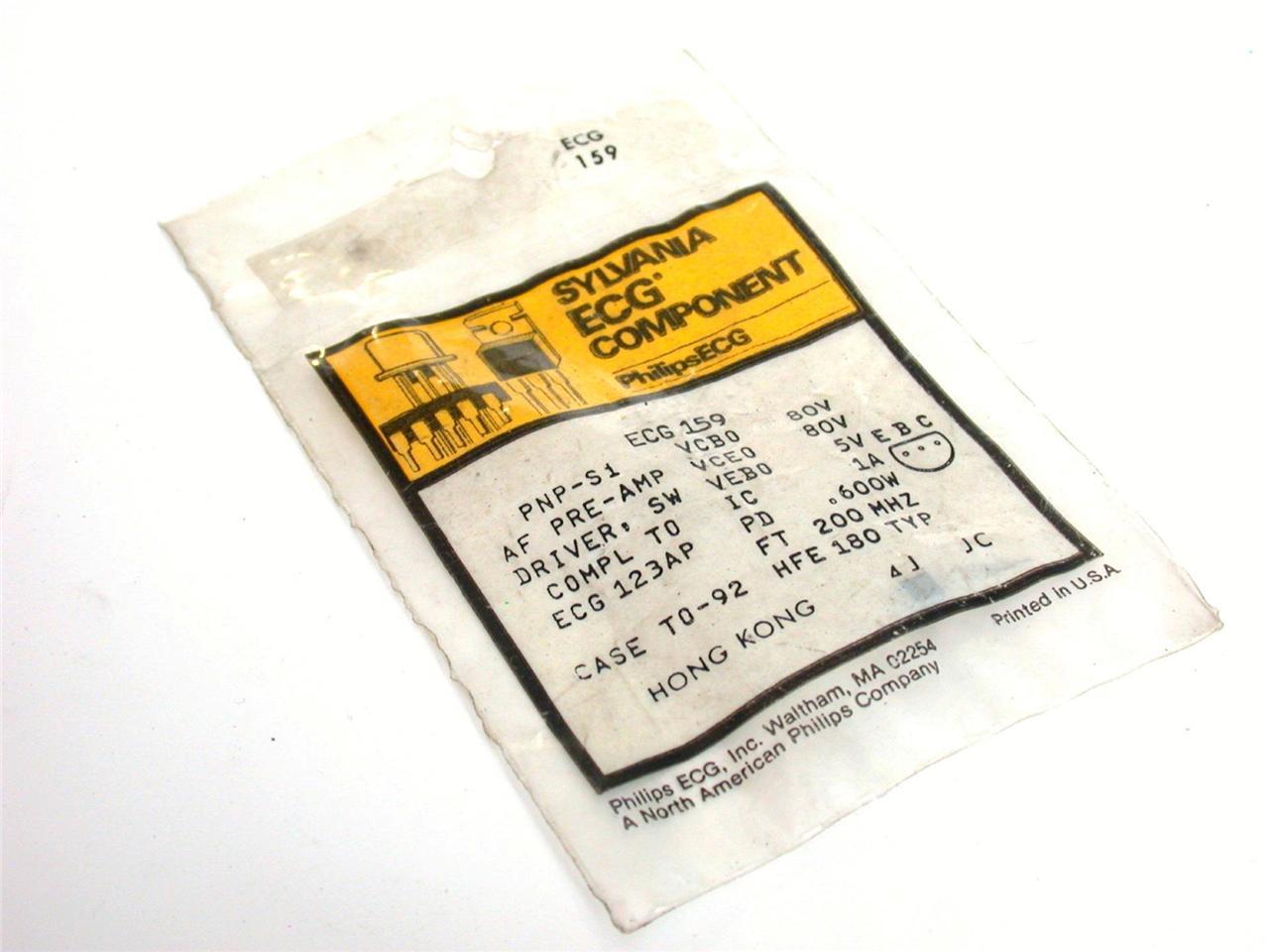 NEW SYLVANIA TRANSISTOR 800MA 80V MODEL ECG-159 | eBay