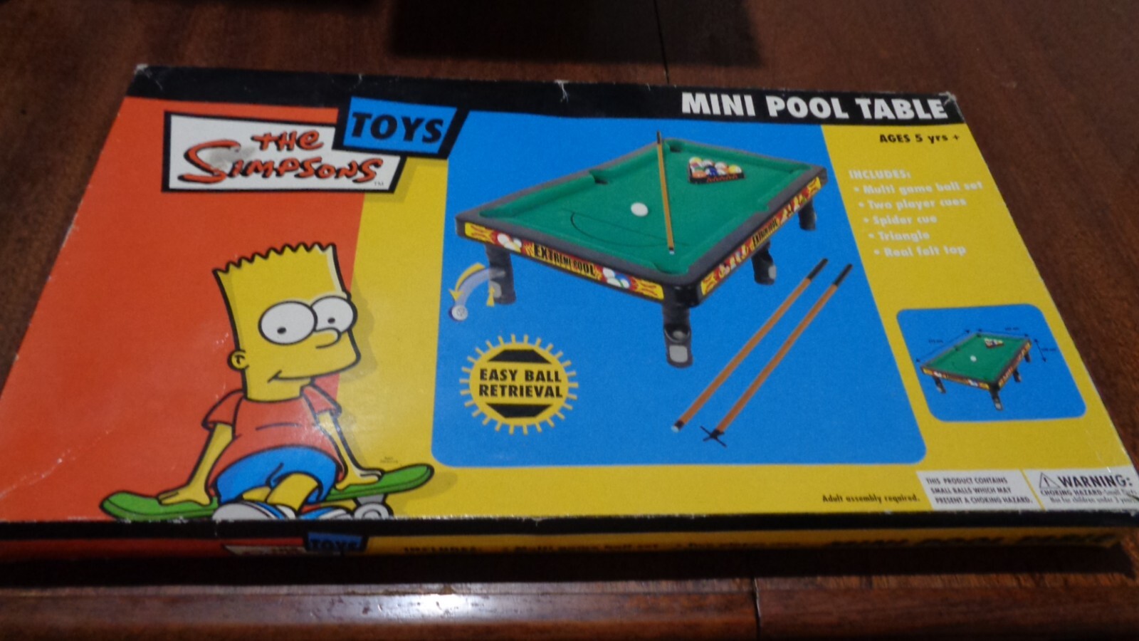 RARE THE SIMPSONS COLLECTABLE KIDS POOL TABLE IN BOX | eBay