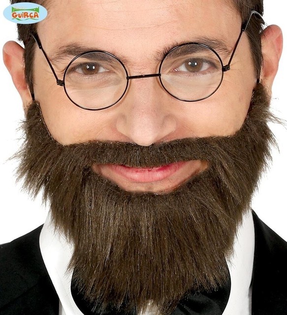 Brown Fancy Dress Beard with tash New fg | eBay
