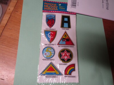 WINDOW DECAL STICKER SET FAMOUS MILITARY INSIGNIA PUFFY STICKERS #2 | eBay