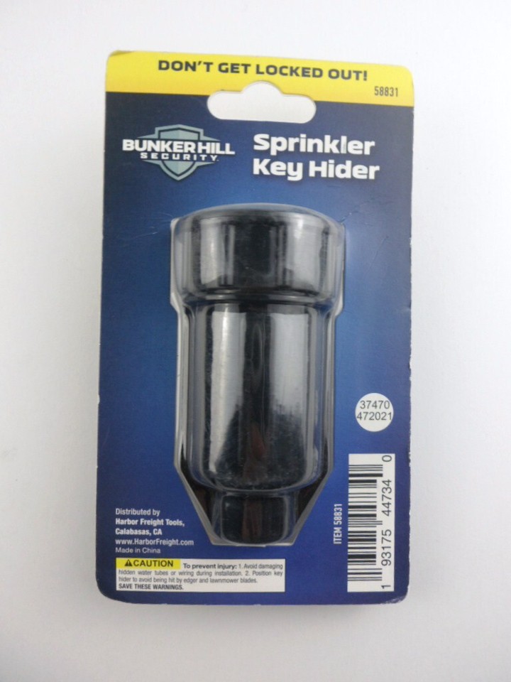 KEY HIDER - Bunker Hill Security Sprinkler Key Hider Black Model 58831 ...
