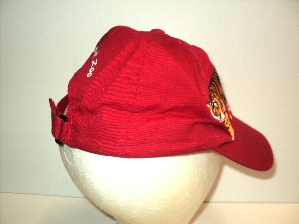 Pittsburgh Zoo Child's Red Hat Cap Embroidered Tiger, Gorilla, Zebra ...