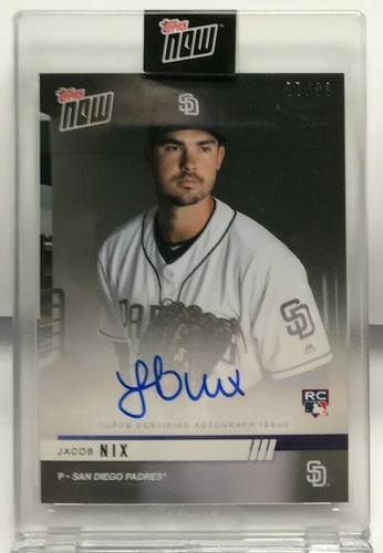 Jacob Nix 2019 Topps Now Road To Opening Day RC Autograph Auto #d 77/99 ...