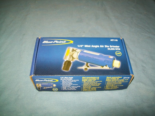 Snap on Blue Point Air Mini Right Angle Die Grinder AT118 for sale ...