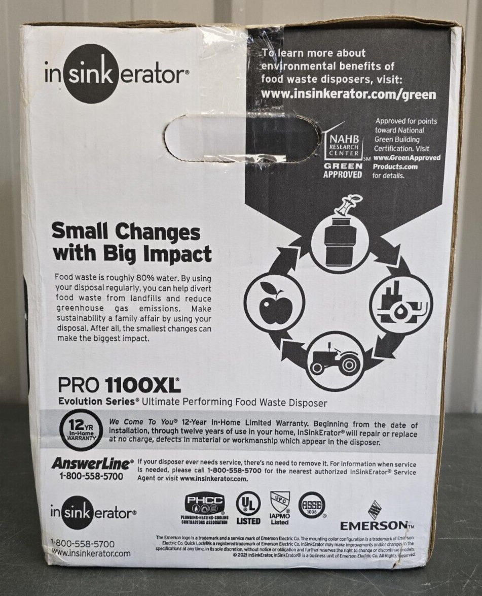 InSinkErator PRO1100XL Garbage Disposal for sale online | eBay