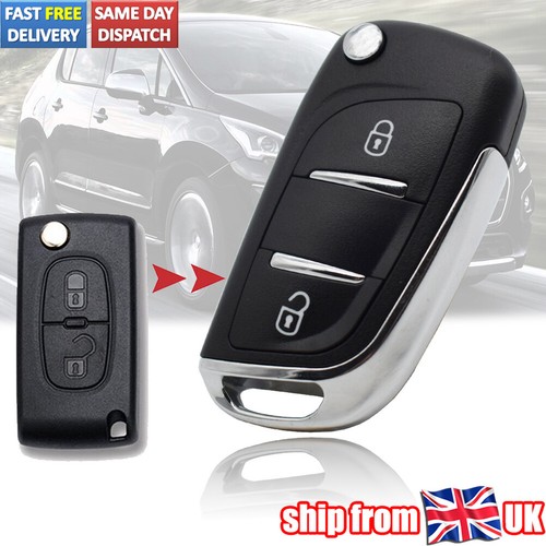 For Peugeot 207 307 308 3008 Car Remote Key Shell Case Cover 2 Button ...
