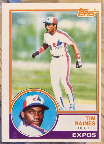 1983 Topps Tim Raines #595 Montreal Expos EX | eBay