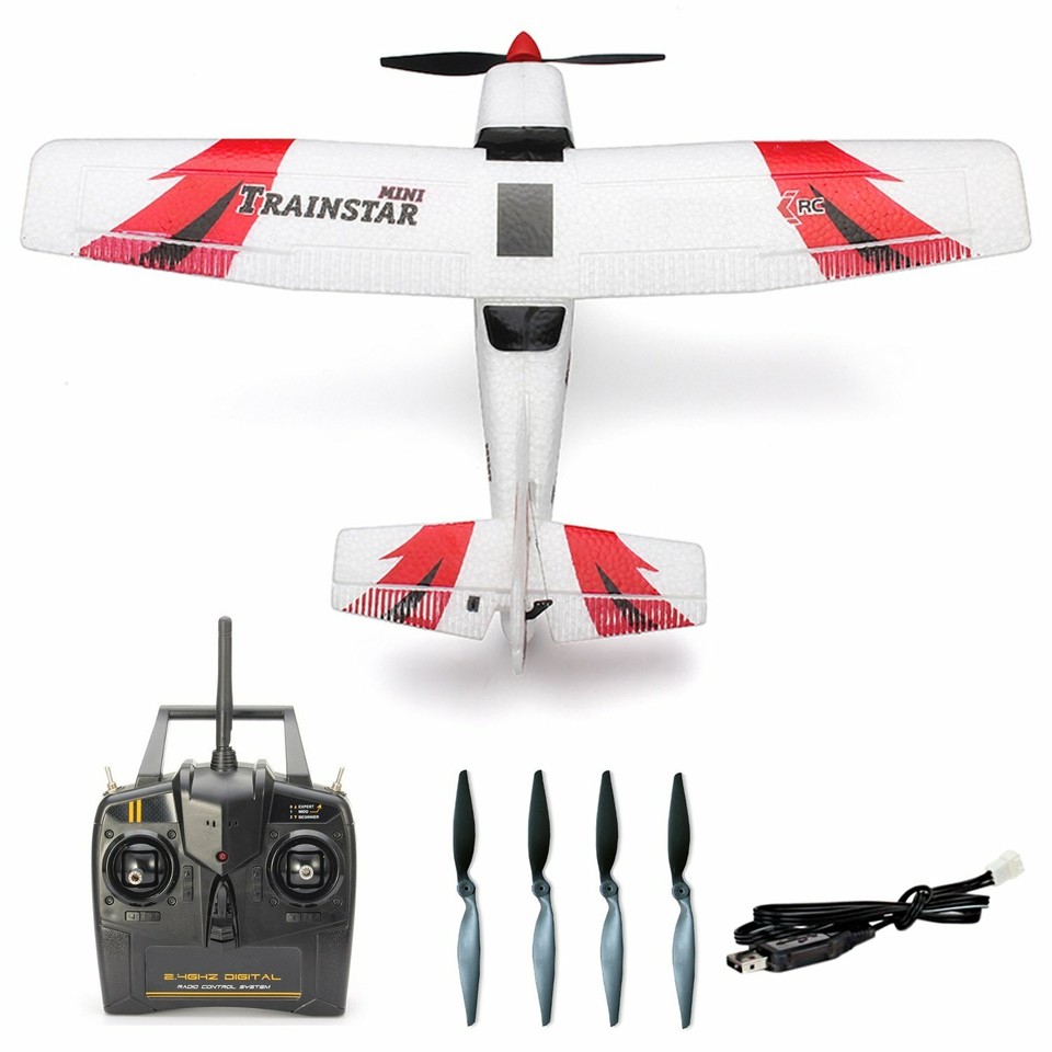 Trainstar RC AIRPLANE Mini 3 Channel Electric Trainer Plane w/Gyro RTF ...