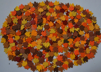 300 Mini Autumn Maple Tiny Leaves Card Embellishments Scrapbooking ...