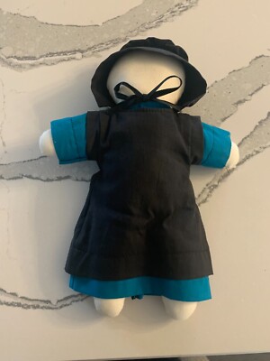 Handcrafted Faceless Amish Doll Typical Clothes Folk Art Hard Stuffed ...