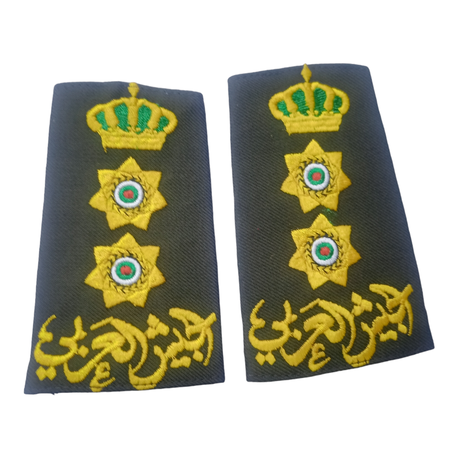 Jordanian Army Colonel Shoulder Rank Slides Rare Jordan Armed Forces | eBay