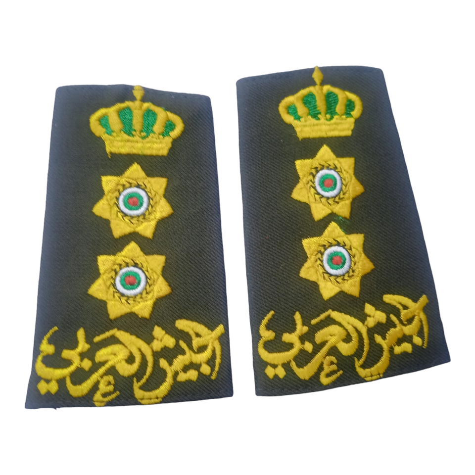 Jordanian Army Colonel Shoulder Rank Slides Rare Jordan Armed Forces | eBay
