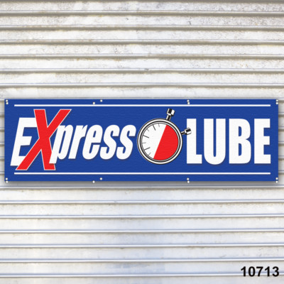 Express Lube Banner Sign Auto Repair Tire Dealer Service Bay Garage ...