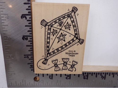 WHIPPER SNAPPER KITE STARS TAIL WOOD RUBBER STAMP EUC L3967 | eBay